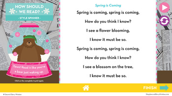 Spring Fluency in a Flash 1st Grade • Digital Fluency Mini Lessons ...