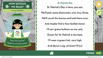 St. Patrick's Day Fluency in a Flash 1st Grade • Digital Fluency Mini ...