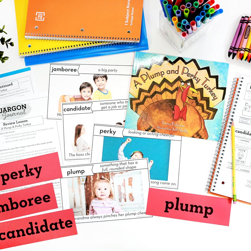 A Plump and Perky Turkey Vocabulary | Thanksgiving Read Aloud Lesson ...