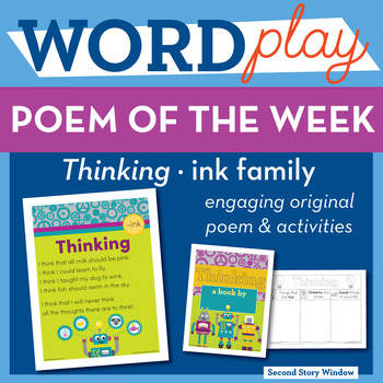 Thinking - ink Word Family Poem of the Week - Fluency Poem - Second ...