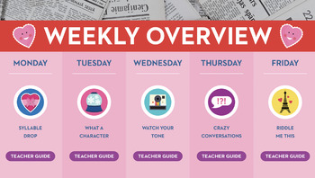 Valentine's Reading Fluency in a Flash 4th Grade • Digital Fluency Mini ...