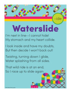 Waterslide - ide Word Family Poem of the Week - Long Vowel I CVCe ...