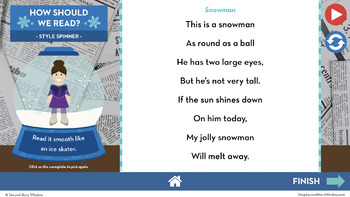 Winter Reading Fluency in a Flash 1st Grade • Digital Fluency Mini ...