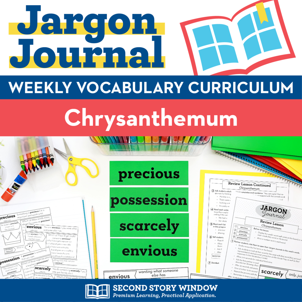 Chrysanthemum Vocabulary | Read Aloud Lesson and Activities - Second ...