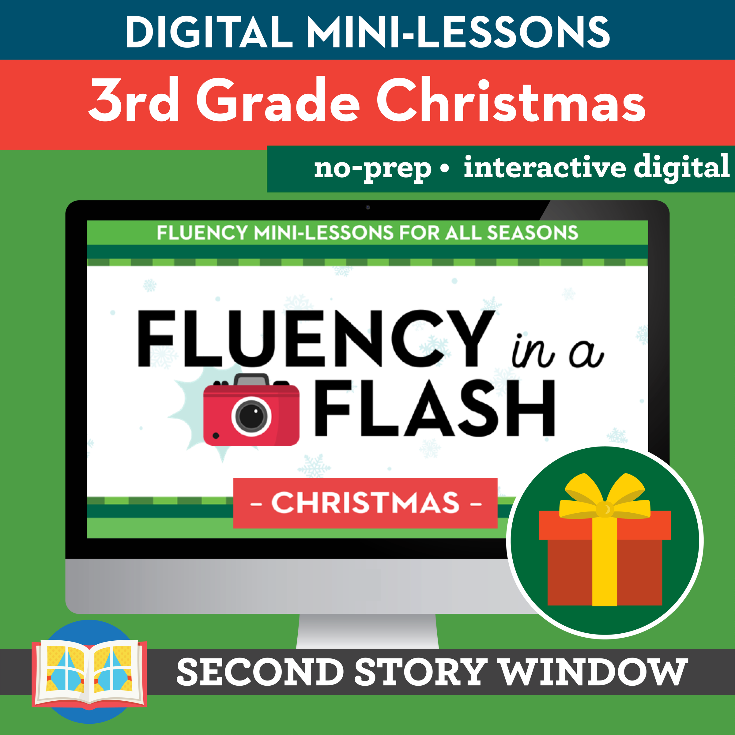 Christmas Reading Fluency in a Flash 3rd Grade • Digital Fluency Mini ...