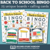 Back to School Picture Bingo • First Day of School - Second Story Window