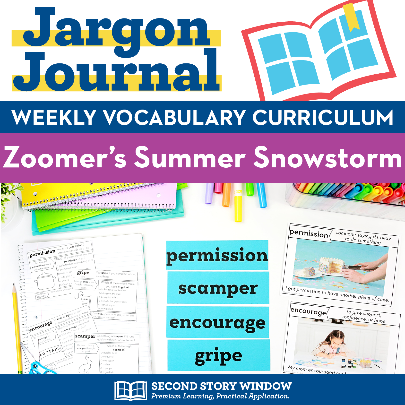 Zoomers Summer Snowstorm Vocabulary - Second Story Window