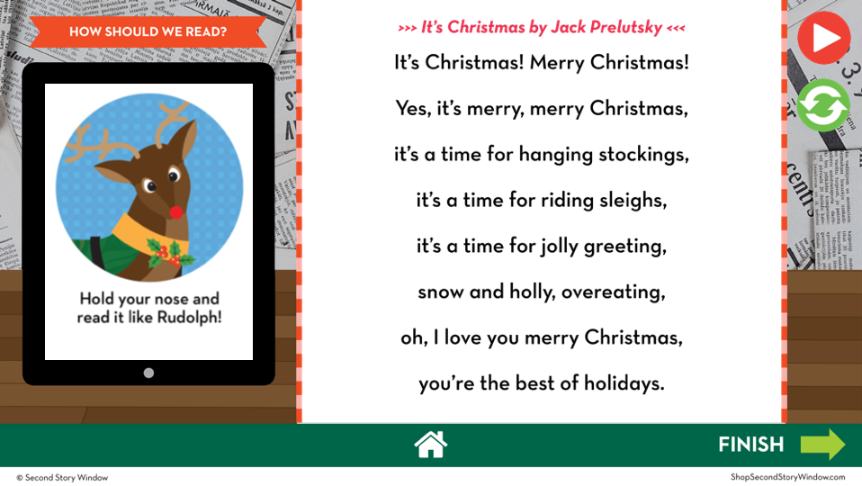 Christmas Reading Fluency in a Flash 3rd Grade • Digital Fluency Mini ...