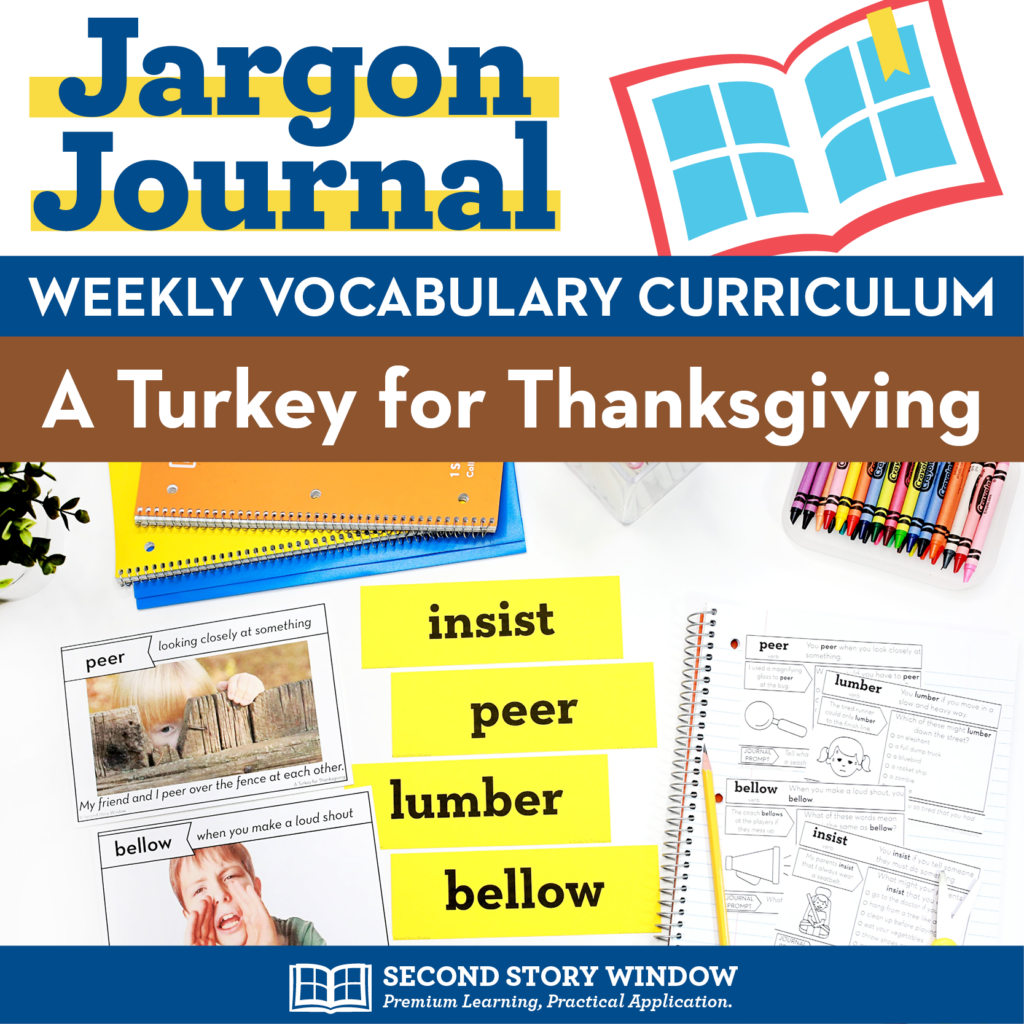 A Turkey for Thanksgiving Vocabulary | November Read Aloud Lesson and ...