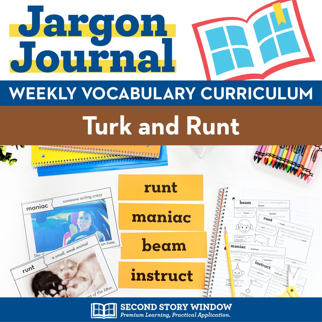 Turk and Runt Vocabulary | Thanksgiving Read Aloud Lesson and ...