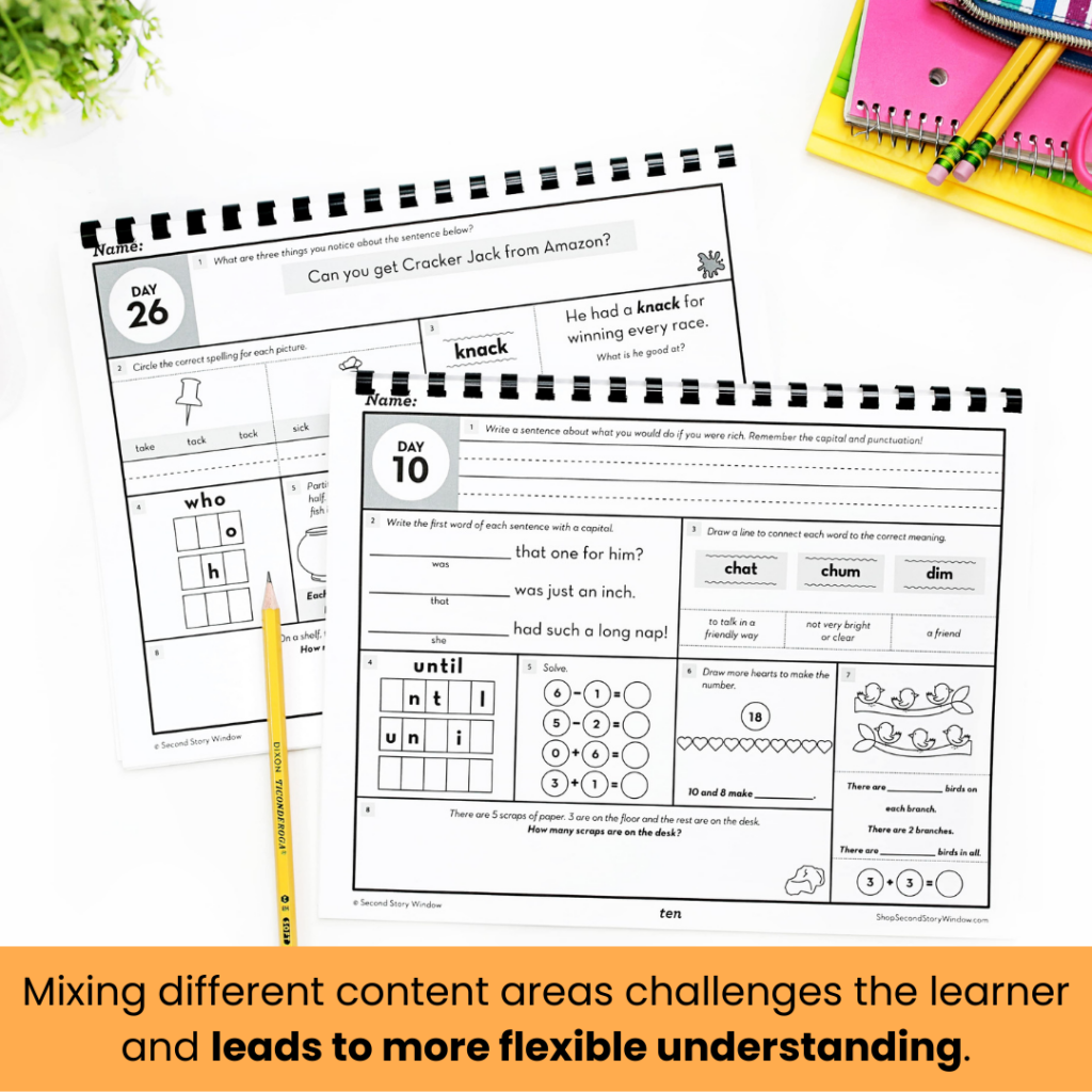2nd Grade Morning Work Term 1 • Daily Math and ELA Spiral Review ...