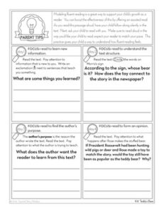 Repeated Reading Fluency Practice Leveled Reading Comprehension ...