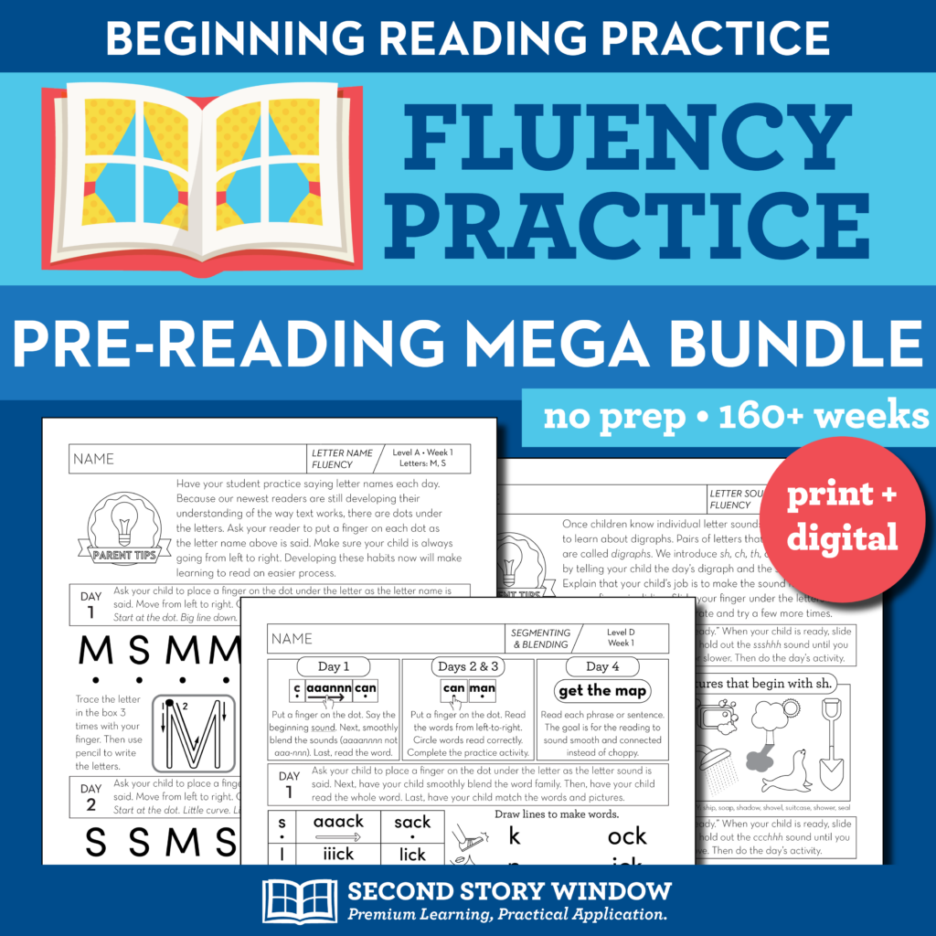 Beginning Fluency Mega Bundle - Blending and Segmenting, Letter Name ...
