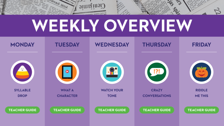 Halloween Fluency Mini Lessons