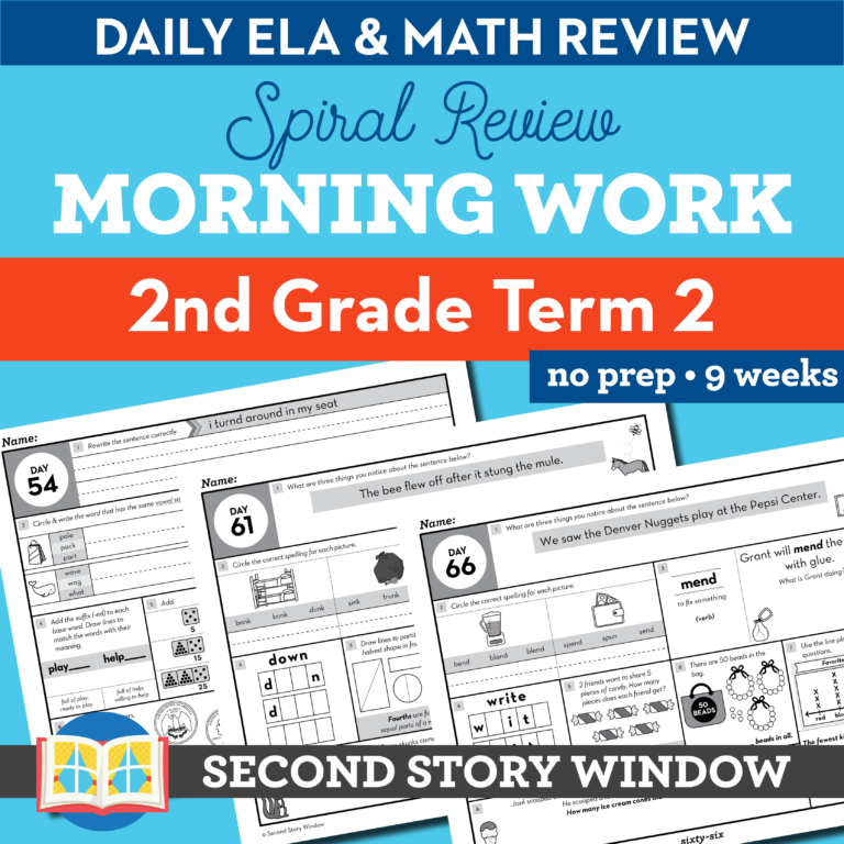 2nd Grade Morning Work Language Arts & Math Daily Review - Second Story ...
