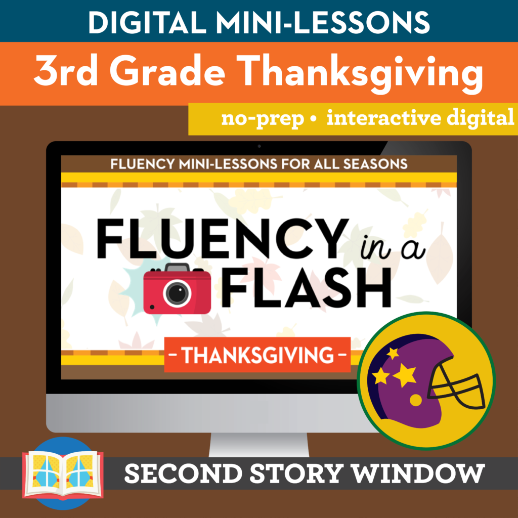Thanksgiving Fluency in a Flash 3rd Grade • Digital Fluency Mini ...