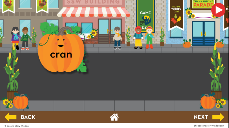 Thanksgiving Fluency Mini Lessons