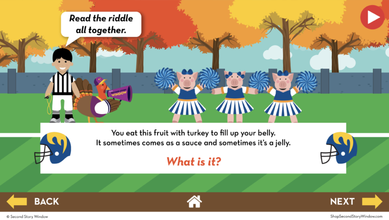 Thanksgiving Fluency Mini Lessons