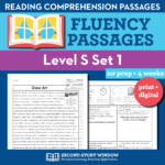 Reading Fluency Homework Level S Set 1 - Second Story Window
