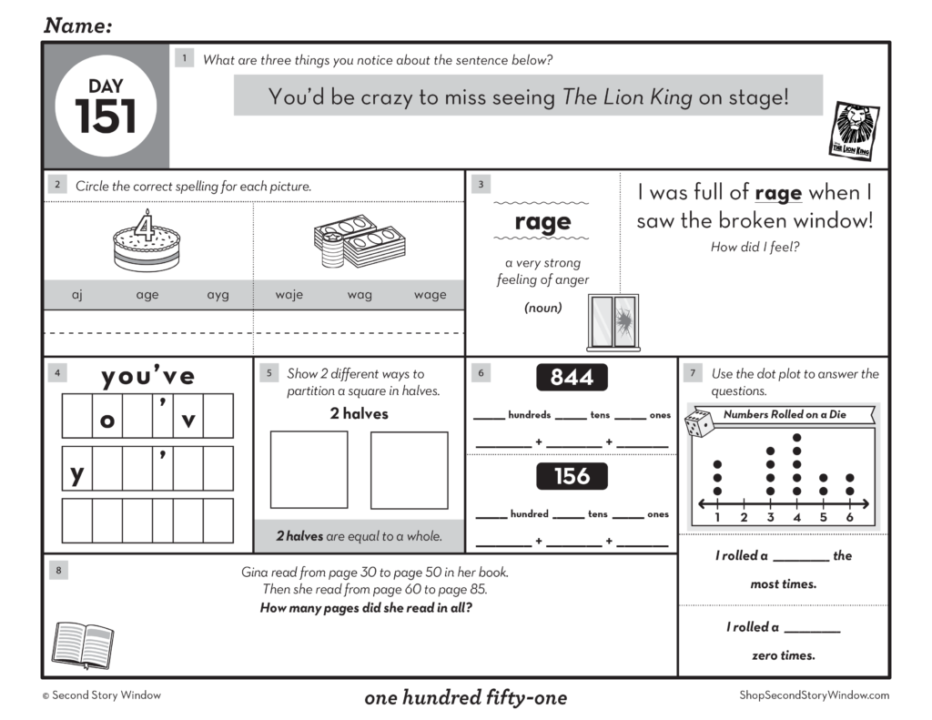 2nd Grade Morning Work Term 4 • Daily Math and ELA Spiral Review ...