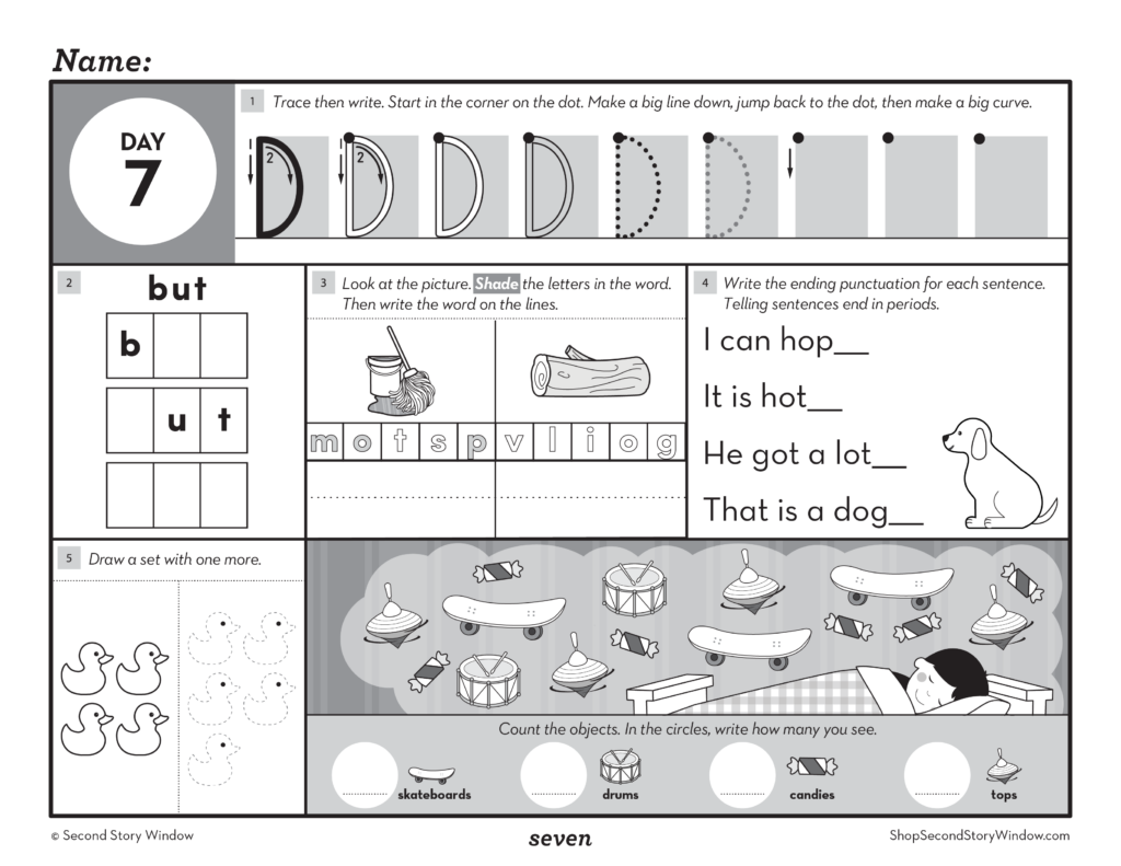 1st Grade Morning Work Free 2 Week Sample - Second Story Window