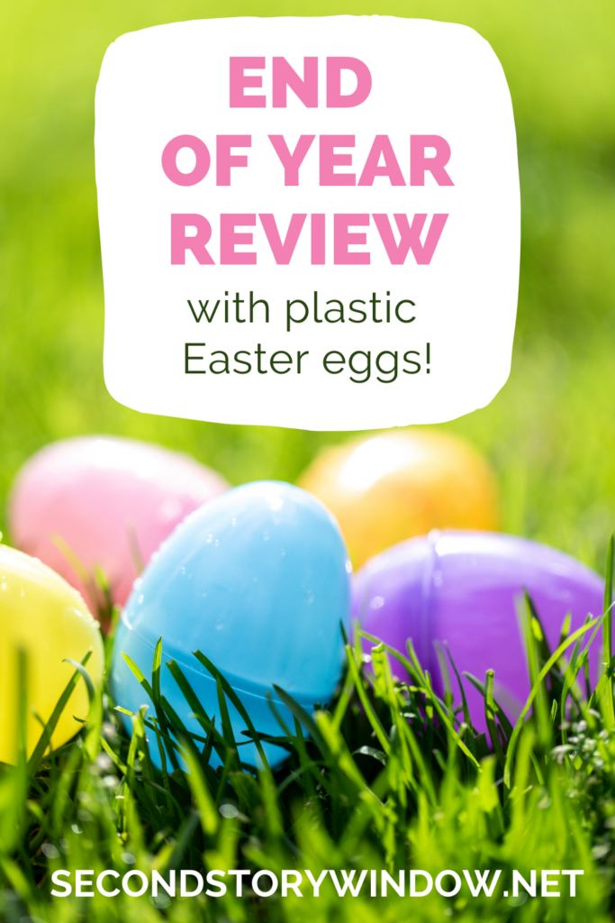 Easy End of Year Review with Easter Eggs