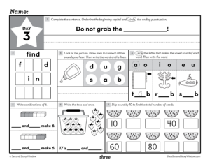 Summer Packet 1st Grade • No Prep End of Year Cumulative Review ...