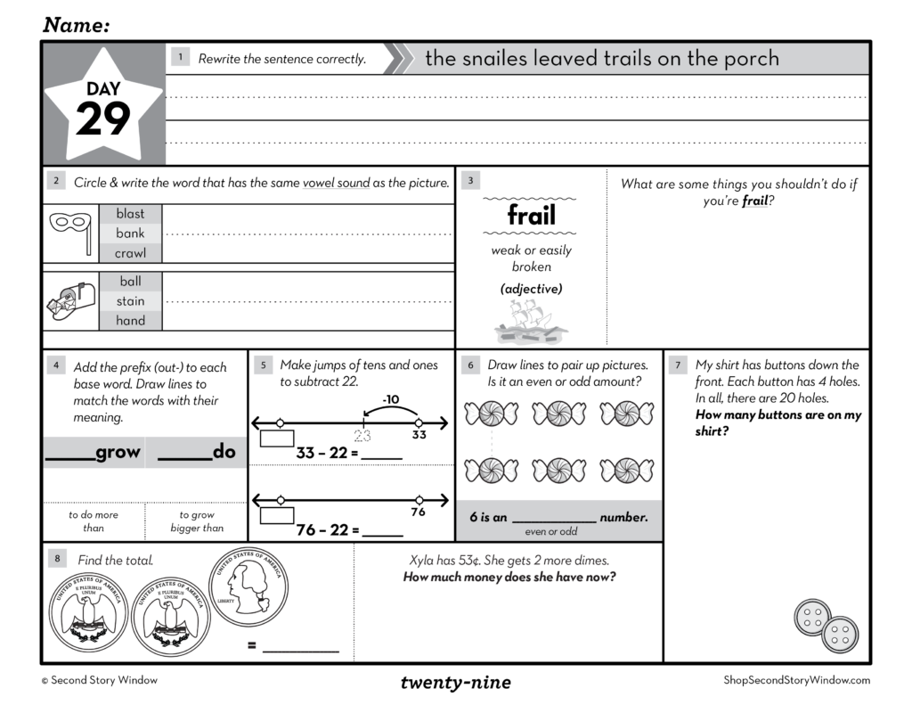Summer Packet 2nd Grade • No Prep End of Year Cumulative Review ...