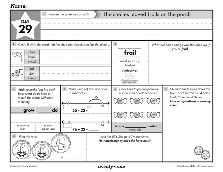 Summer Packet 2nd Grade • No Prep End of Year Cumulative Review ...