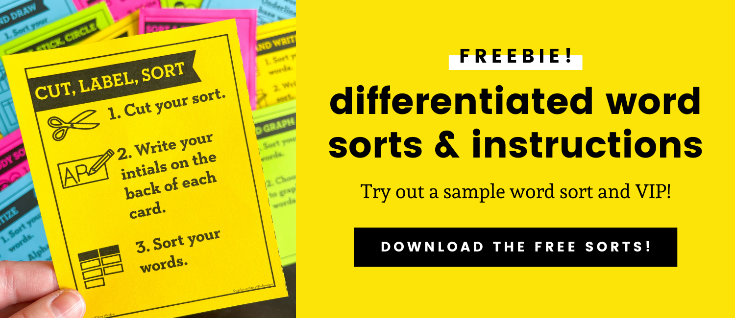 5 Ways to Simplify Word Sorting