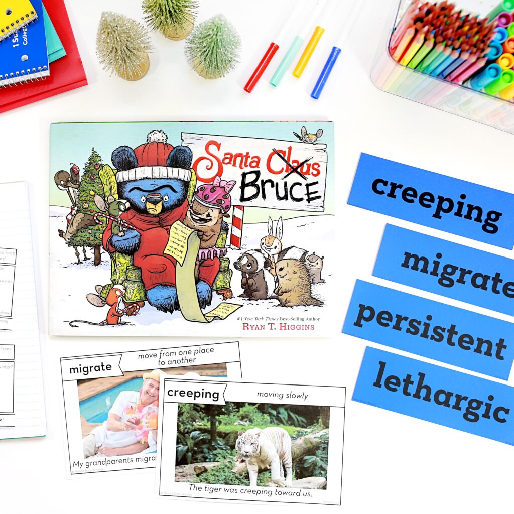 Christmas Activities • Santa Bruce Vocabulary and Read Aloud Lesson ...