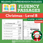 Christmas Reading Fluency Level B - Seasonal Early Reading & Sight Word ...