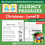 Christmas Reading Fluency Level D - Seasonal Early Reading & Sight Word ...