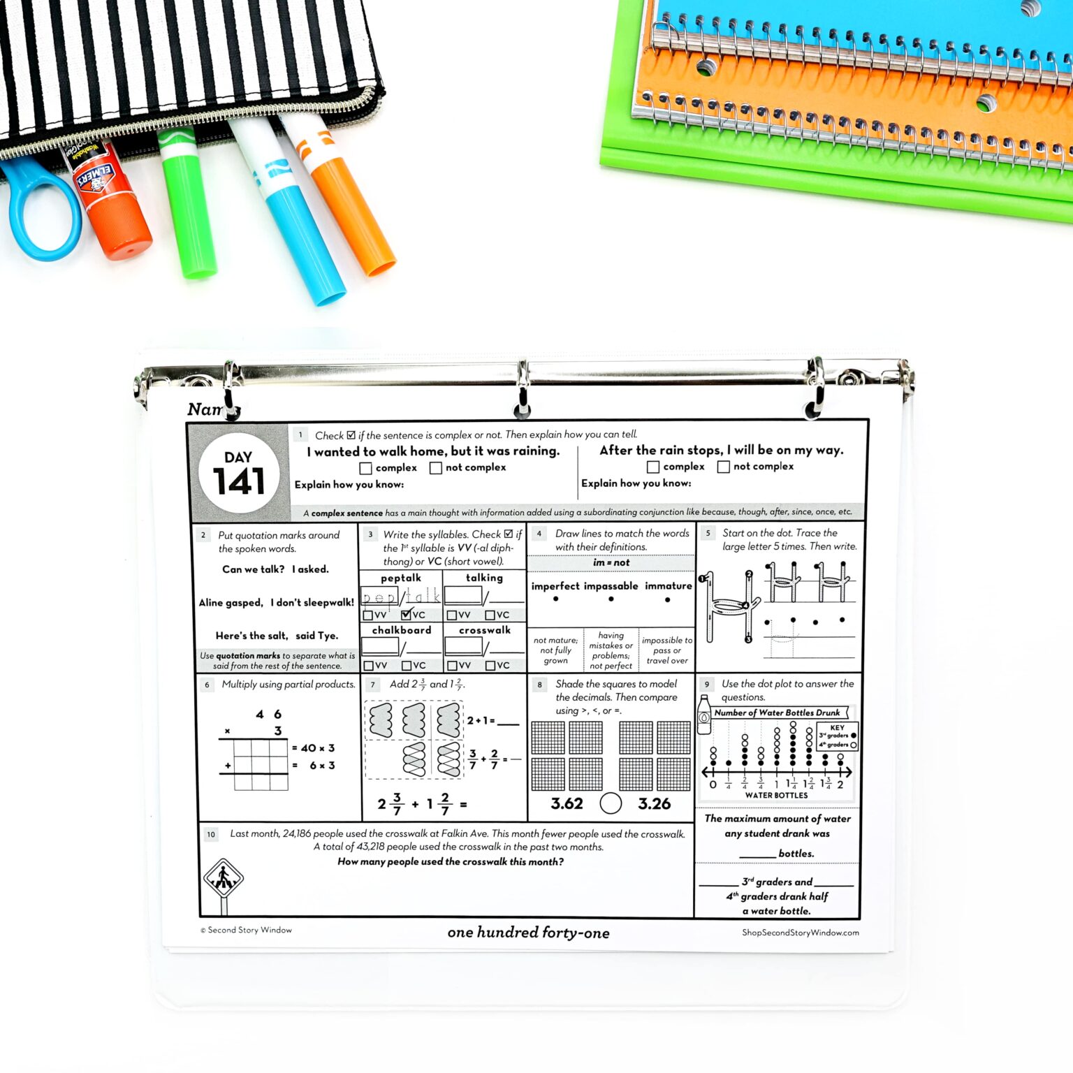 4th Grade Morning Work Term 4 • Fourth Grade Spiral Review + Google ...