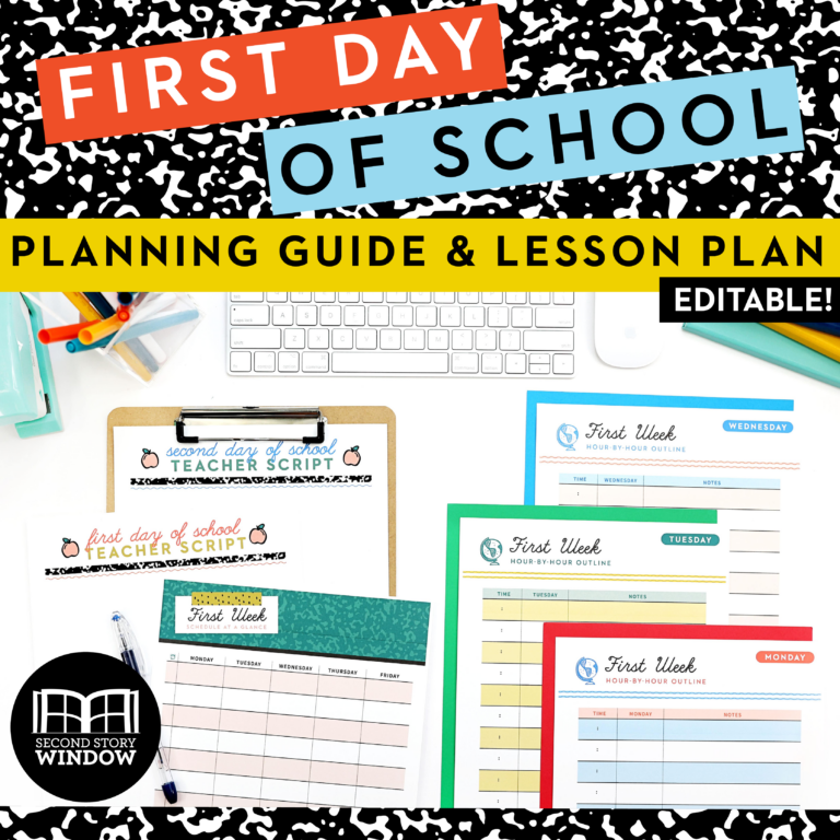 First Day of School Lesson Plan and Planning Guide for First Week