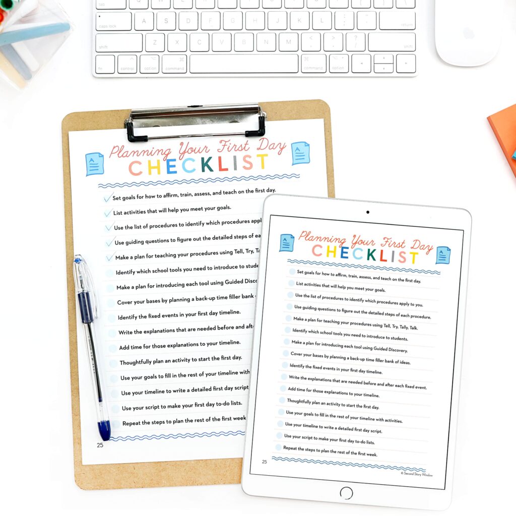 First Day of School Lesson Plan and Planning Guide for First Week