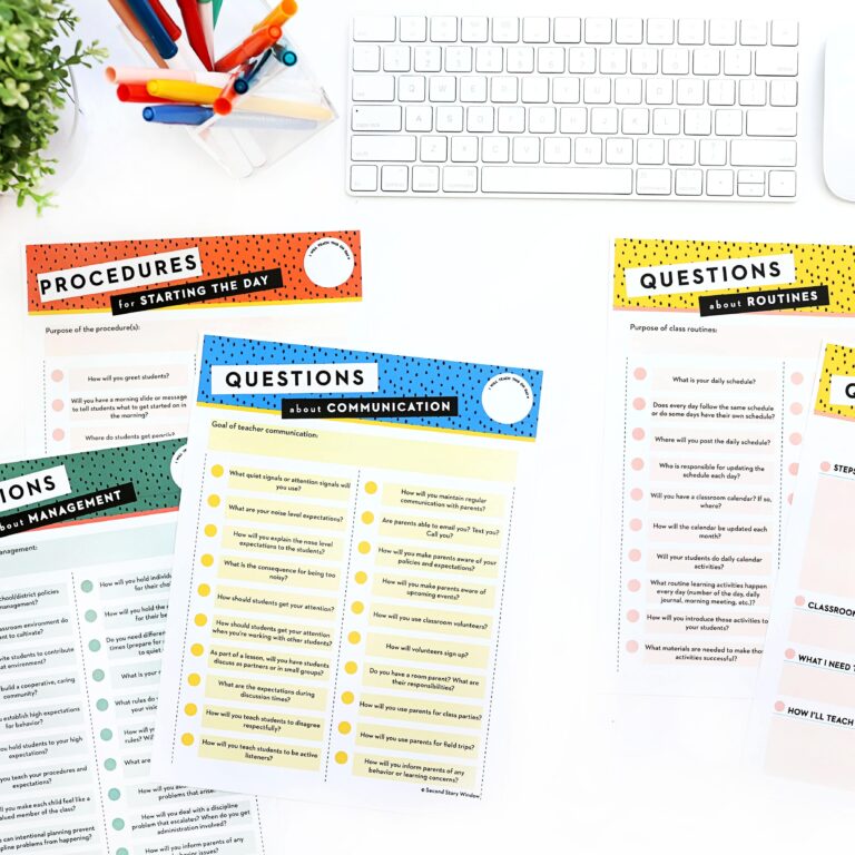 Back to School Activities Mega Bundle Procedures, Lessons, Slides