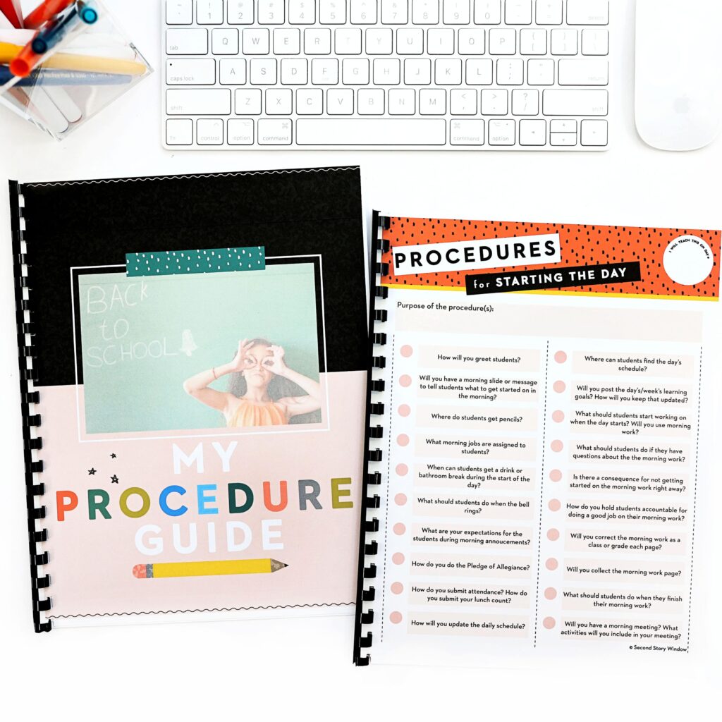 Classroom Procedures and Routines Planning Guide and Checklist