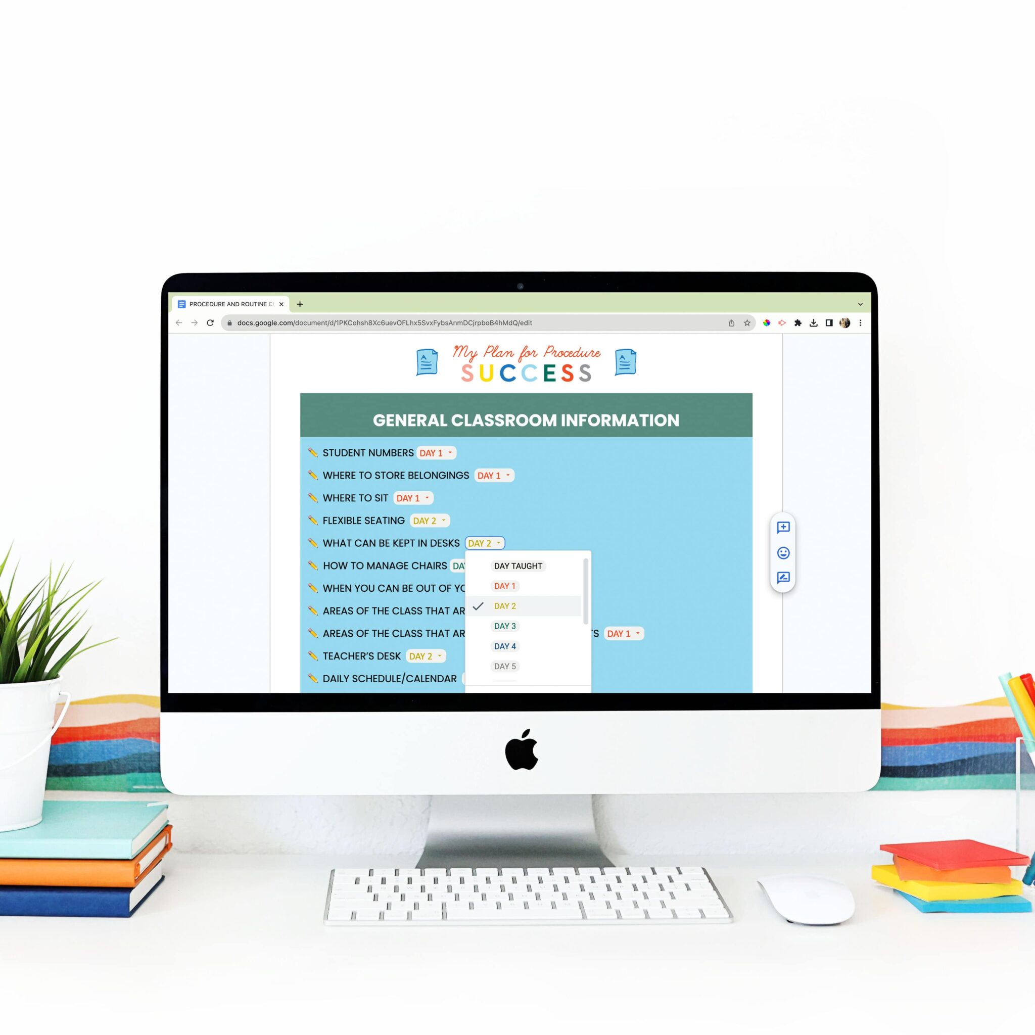 Classroom Procedures and Routines Planning Guide and Checklist