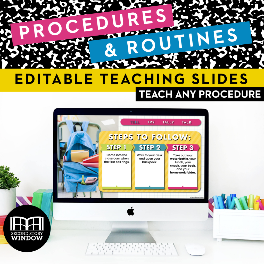 Classroom Procedures and Routines Teaching Slides