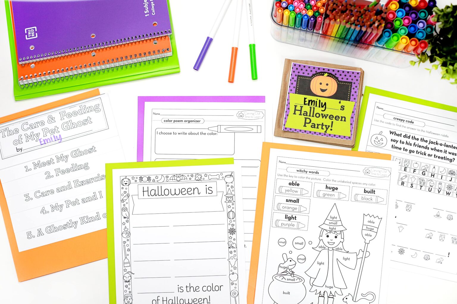 Halloween Activities Mega Bundle of Writing, Crafts, Worksheets ...