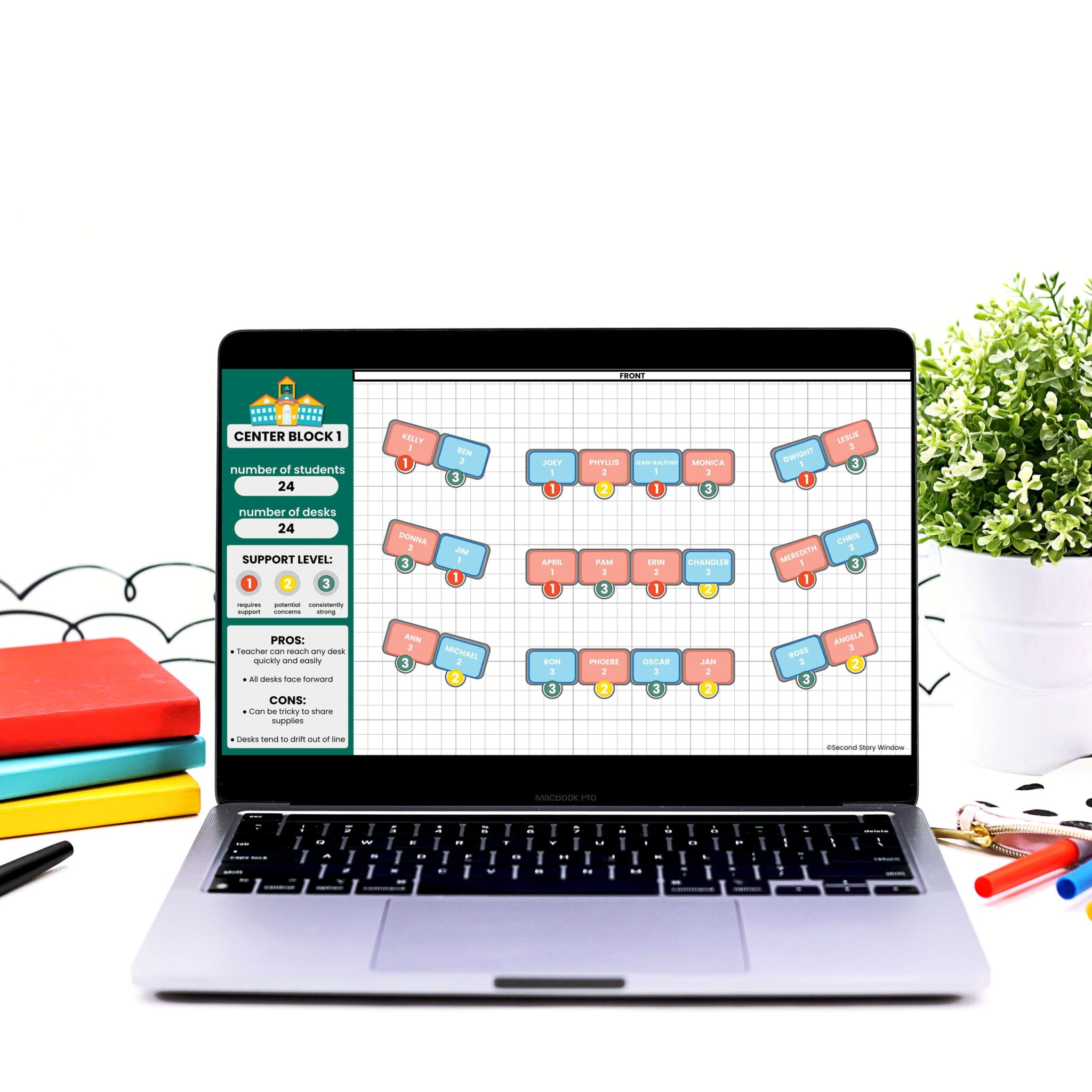 Editable Classroom Seating Chart Maker Tool for Management