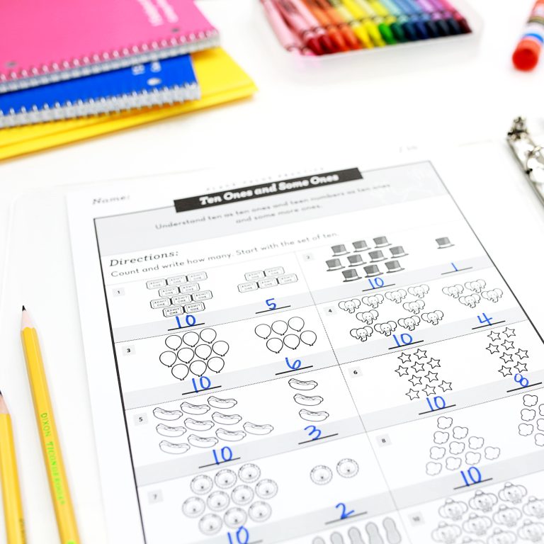 Place Value Practice Worksheets - Ten Ones and Some Ones (Set 1 ...