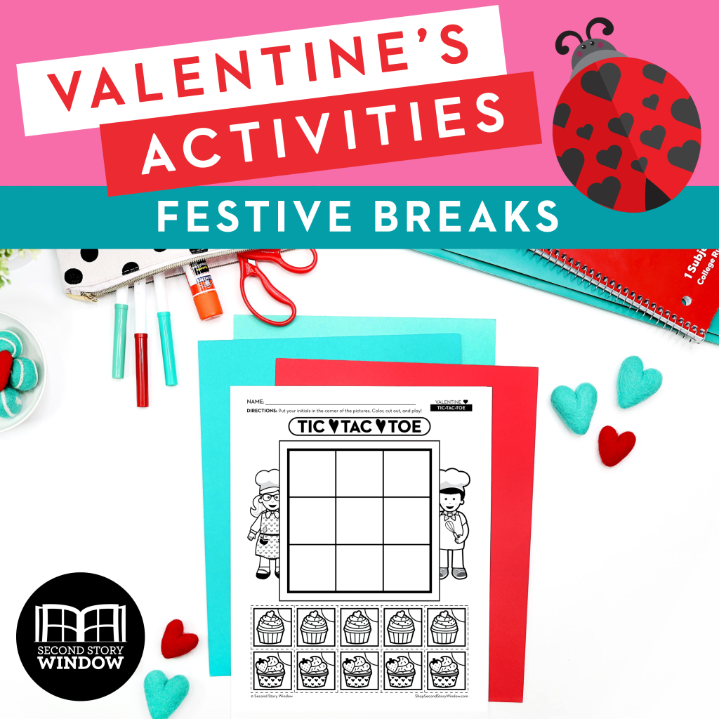 Valentines Day Quick Activities for February and Classroom Parties