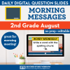 2nd Grade August Morning Messages Google Slides and Printables for ...