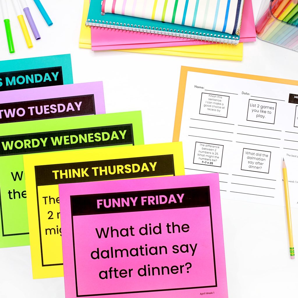 2nd Grade August Morning Messages Google Slides and Printables for ...