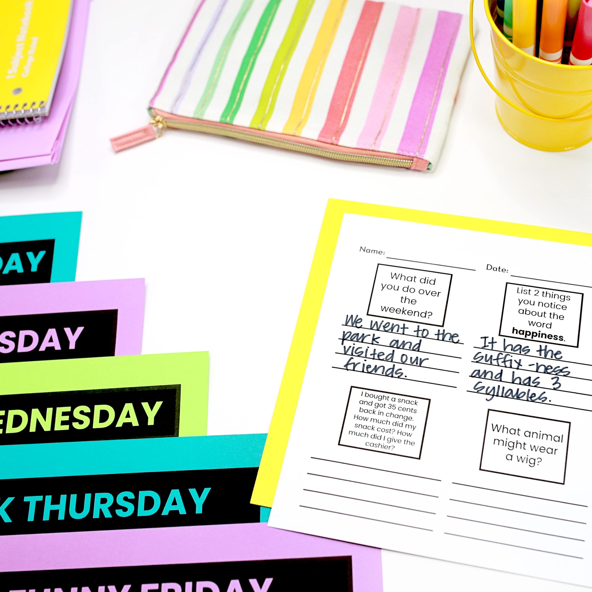 3rd Grade March Morning Messages Google Slides and Printables for ...