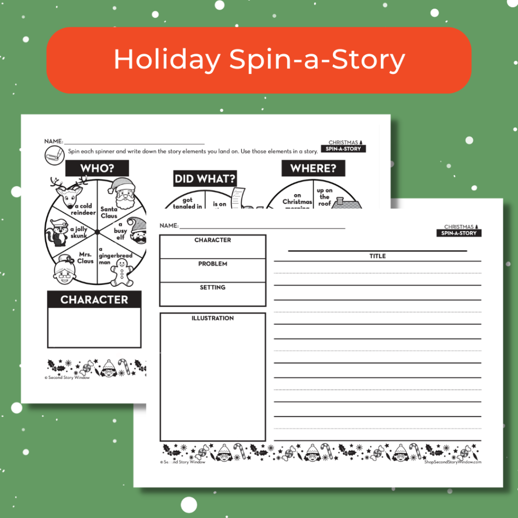 Spin a Story - Holiday Festive Break Freebie - Second Story Window