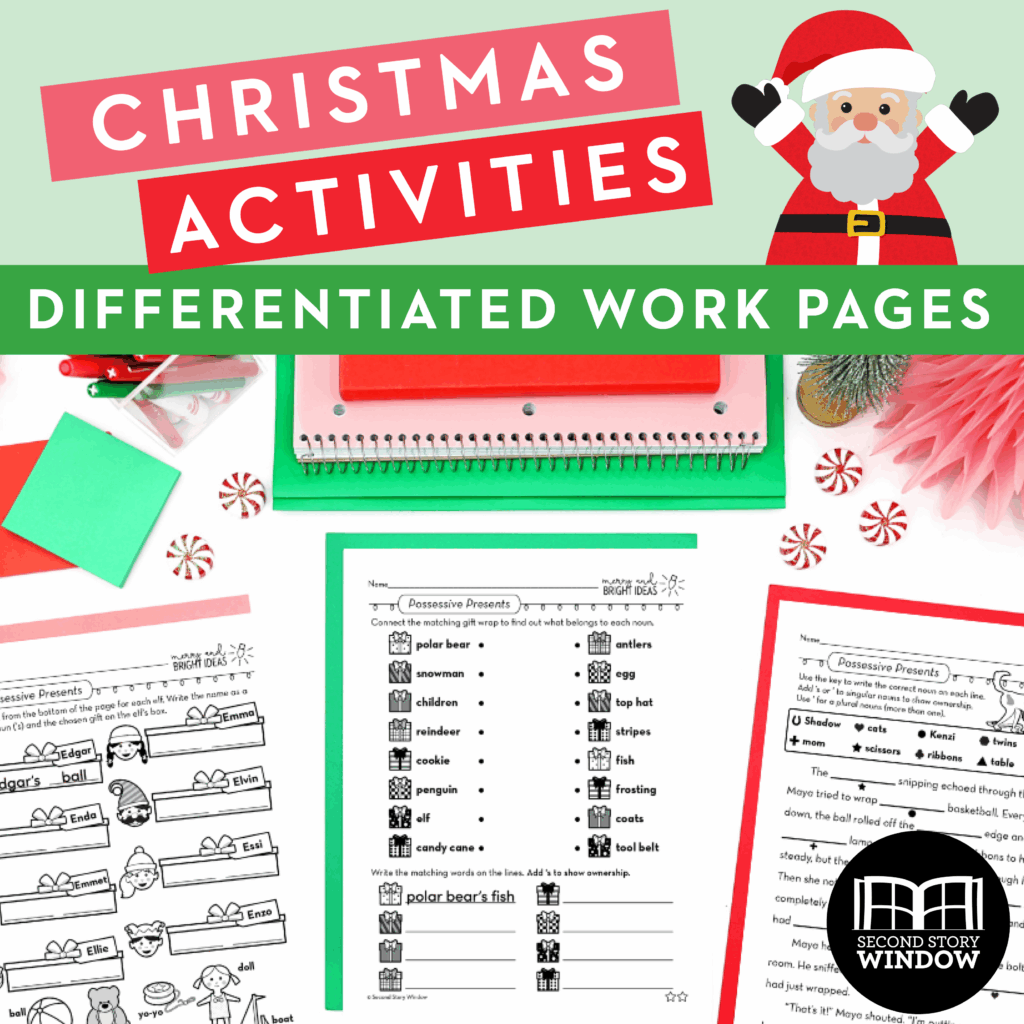 Christmas Work Packet & Activities | Differentiated Work Pages | Grades ...